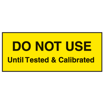 Do Not Use Label | Emedco