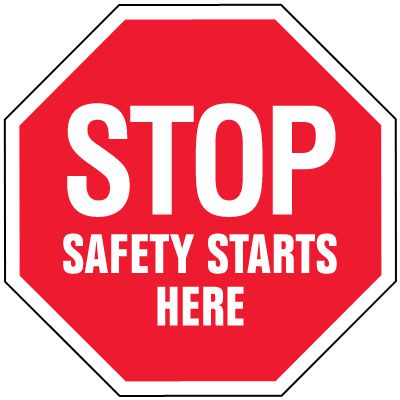 Stop Signs - Safety Starts Here | Reflective & Durable | Seton