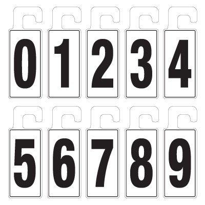 Door Knob Hangers - Numbers | Seton