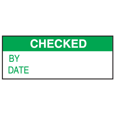 Checked Write On Labels | Seton