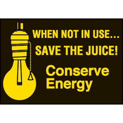 When Not In Use Label | Emedco