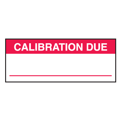 Calibration Due Status Label | Seton | Seton