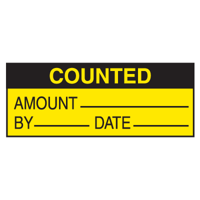 Counted Amount By Date Write On Labels | Seton