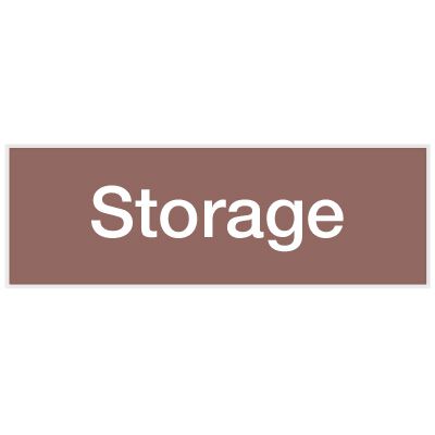 Storage - Engraved Standard Worded Signs | Seton