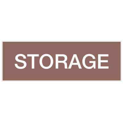 Storage - Engraved Standard Worded Signs | Emedco
