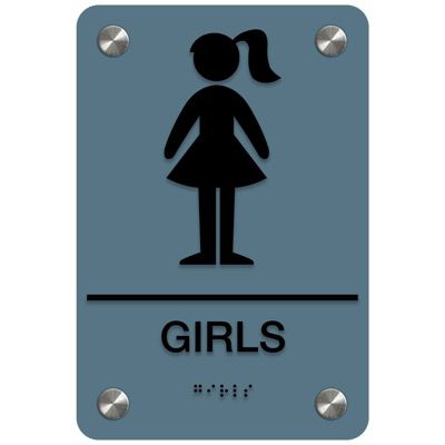 Girls Restroom Signs - Premium Braille Signs, ADA Signs | Seton | Seton.ca