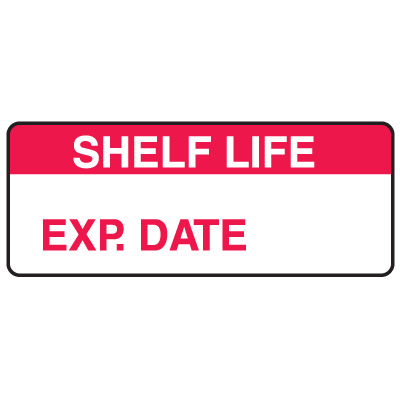 Shelf Life Exp. Date Write On Labels On A Roll|Seton Canada | Seton.ca