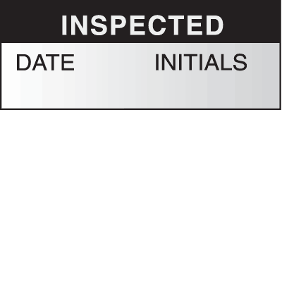 Inspected Date Initials Write On Labels | Seton