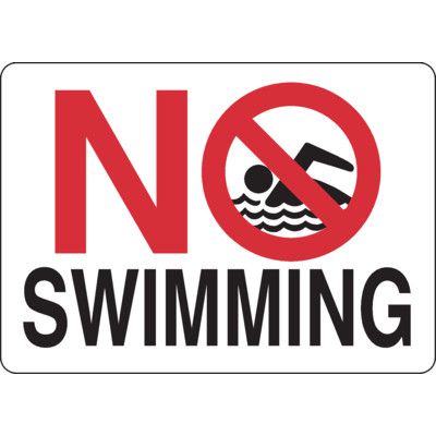 No Swimming Sign | Emedco