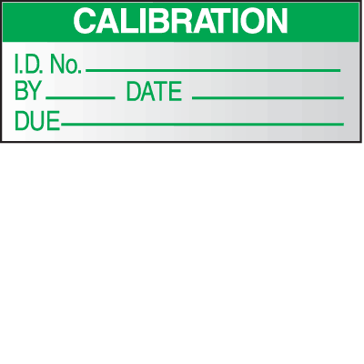 Calibration ID No. By Date Due Write On Labels | Seton.ca