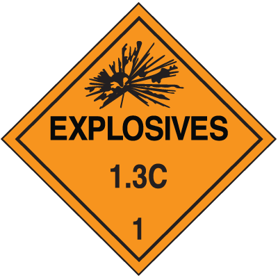 1.3C DOT Explosive Placards | Emedco