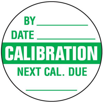 Calibration Write-On Label | Emedco