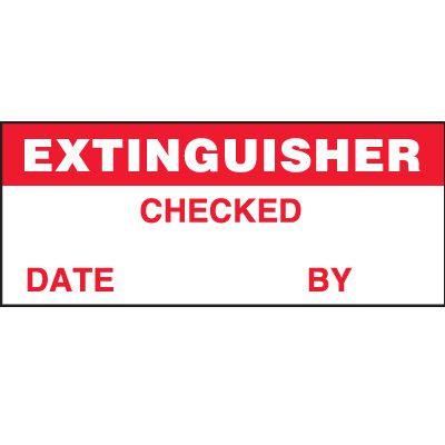 Status Label - Equipment Checked | Emedco