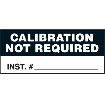 Calibration Stickers & Labels | Seton