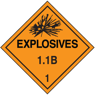 DOT Division 1.1 Explosives Placards | Seton