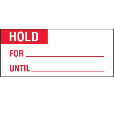 Hold Status Label | Seton | Seton