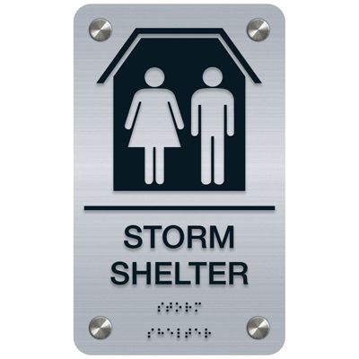 Storm Shelter Signs, Facility Signs, ADA Signs | Emedco