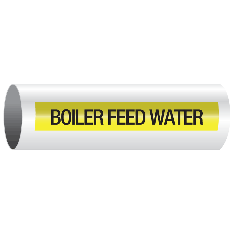 Boiler Feed Water - Self-Adhesive Pipe Markers | Emedco