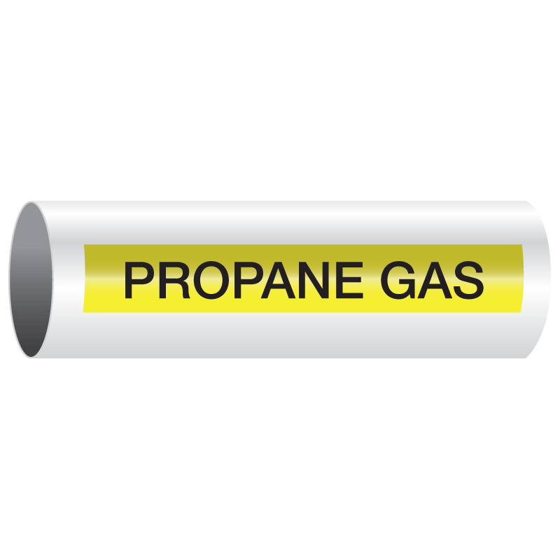 Self-Adhesive Pipe Markers - Propane Gas | Seton