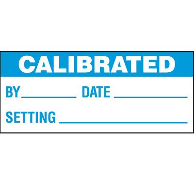 Calibrated Status Label | Labels | Seton.com | Seton