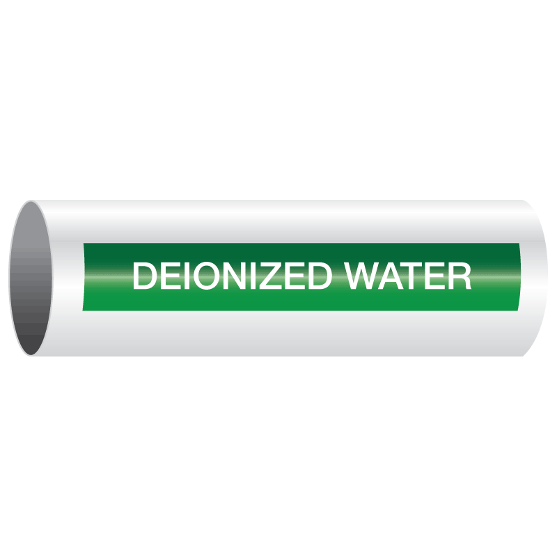 Deionized Water - Self-Adhesive Pipe Markers | Emedco