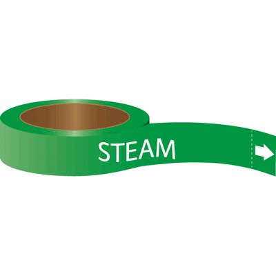 Roll Form Adhesive Pipe Markers - Steam | Seton