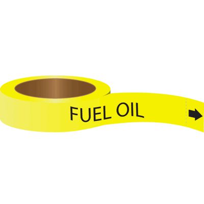 Roll Form Adhesive Pipe Markers - Fuel Oil | Seton