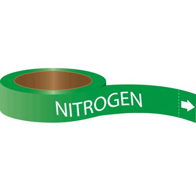 Roll Form Adhesive Pipe Markers - Nitrogen | Seton
