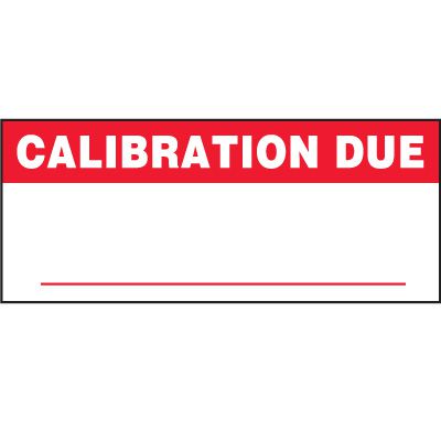 Calibration Due Status Label | Seton | Seton