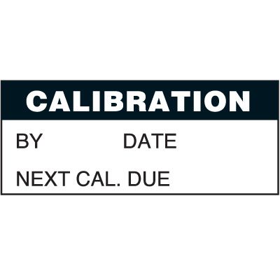 Calibration Status Labels, Calibration & Inspection Labels | Emedco