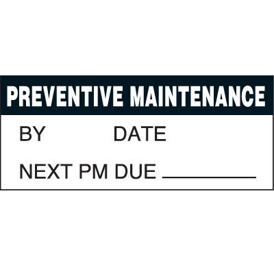 Preventive Maintenance Status Label, Calibration & Inspection Labels ...