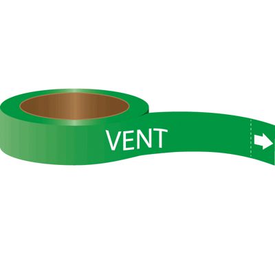 Roll Form Adhesive Pipe Markers - Vent | Seton