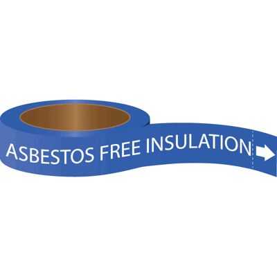 Roll Form Self-Adhesive Pipe Markers - Asbestos Free Insulation | Seton