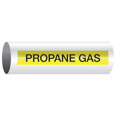Self-Adhesive Pipe Markers - Propane Gas | Seton