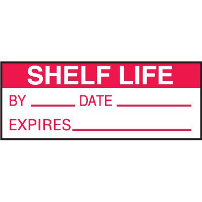 Shelf Life By Date Expires Write On Status Labels | Emedco