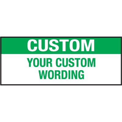 Custom Write on Status Labels | Emedco