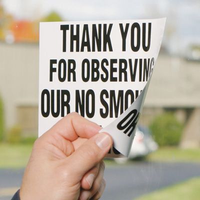 Custom Double Sided Window Decals | Emedco