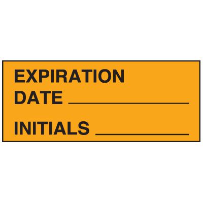 Write-On Status Roll Labels - Expiration Date ___ Initials ___|Seton ...