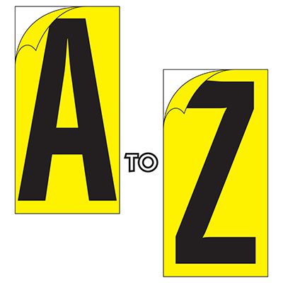 Self-Adhesive Letter and Number Set Labels | Emedco