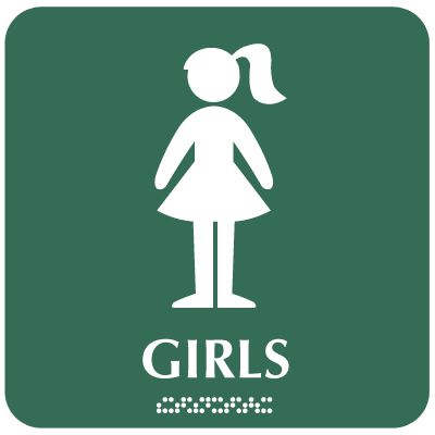 Bathroom Signs For Girls