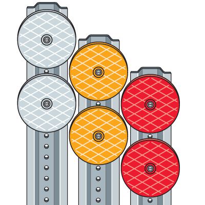 Round Acrylic Reflectors | Seton