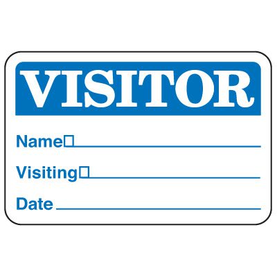 Visitor Badges | Emedco