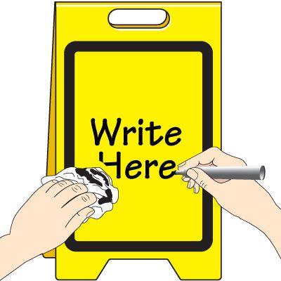 Write-On, Wipe-Off Floor Stand | Seton