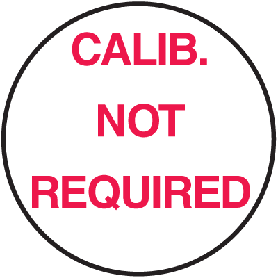Calibration Stickers & Labels | Seton