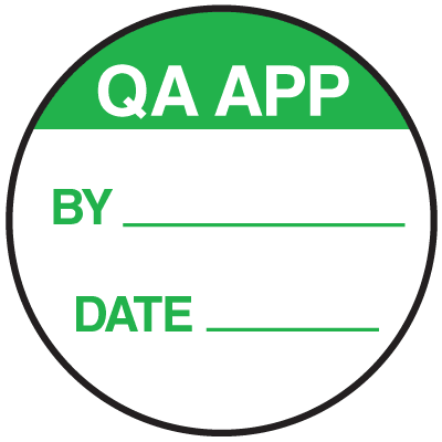 QA APP By Date Round Labels On A Roll | Seton