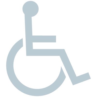 Handicapped Symbol Glass Awareness Labels | Emedco