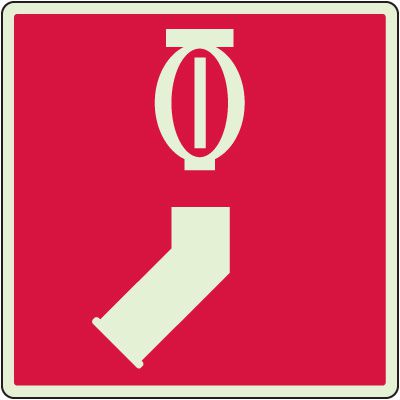 Glowing Automatic Sprinkler Sign - One Sprinklerhead | Emedco