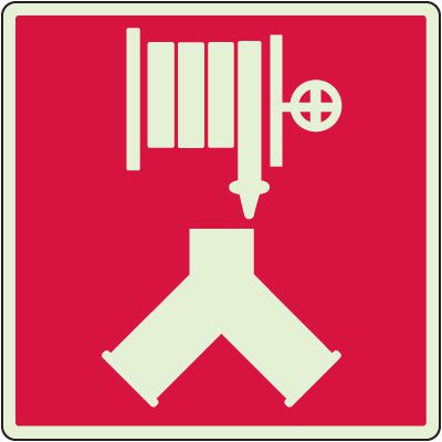 Glowing Fire Department Standpipe Sign | Emedco