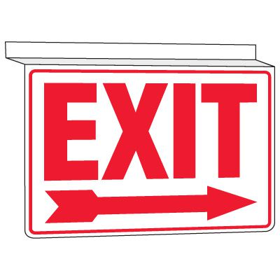 Drop Ceiling Exit Sign | Exit Signs.com | Emedco