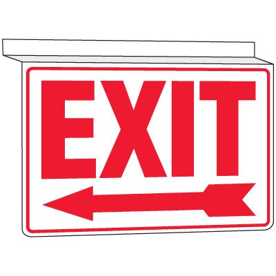 Drop Ceiling Exit Sign | Exit Sign.com | Emedco
